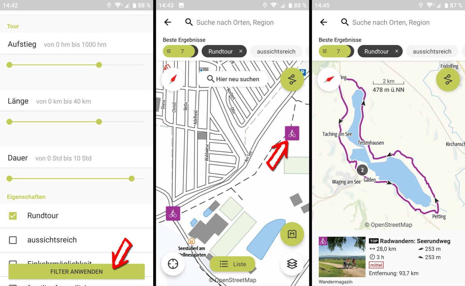 Outdooractive Tourenportal im Test - TOP Touren für die Fahrradtour