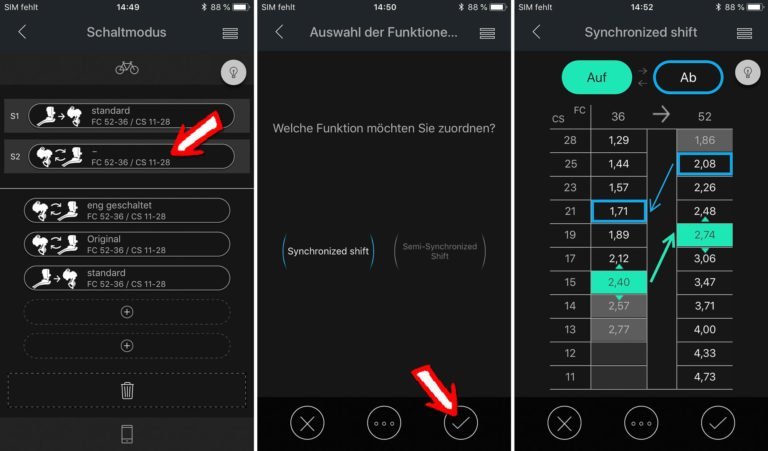 Shimano Di2 Synchro Shift Nachrüsten und einstellen