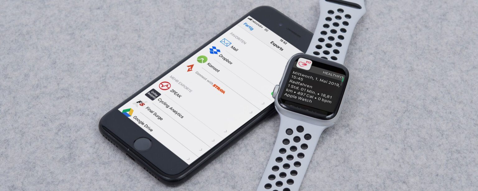 HealthFit im Test » GPX-Track Export für Apple Watch