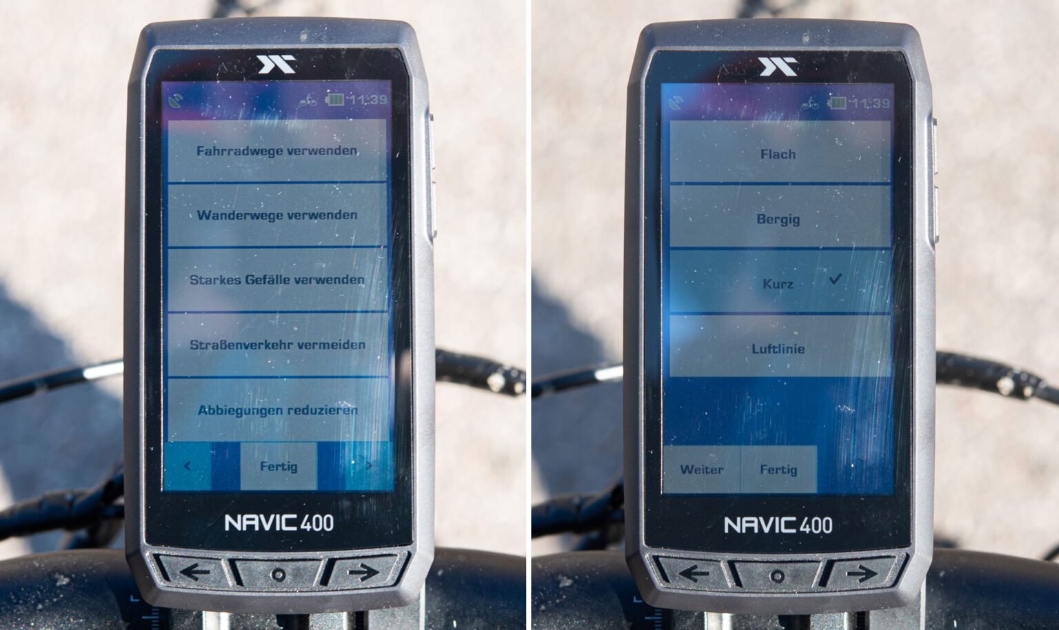 Navigation Ciclo Navic 400 » Ziel eingeben und los!