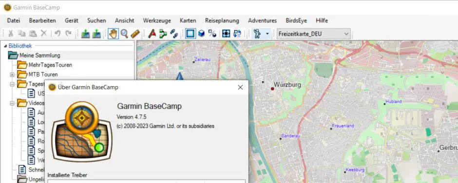 Garmin BaseCamp Update für PC & Mac » GPS Radler