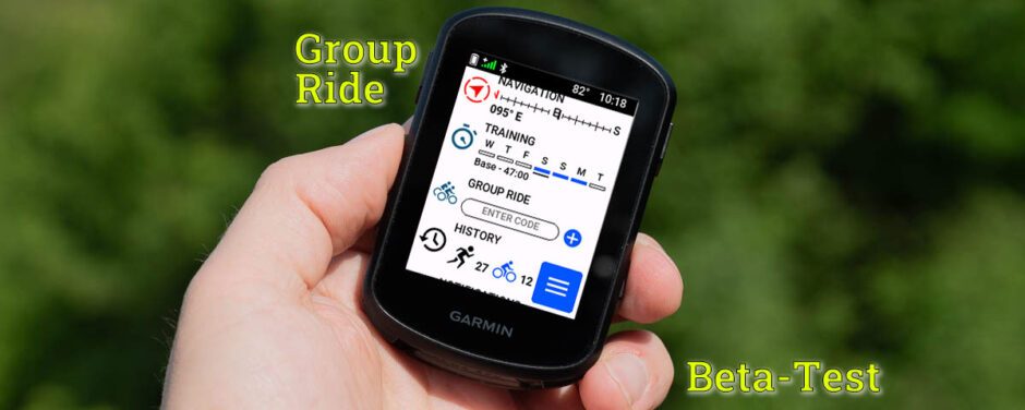 Garmin EDGE GroupRide mit Streckenübertragung kommt » GPS Radler