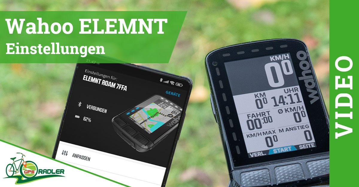 Alle Wahoo ELEMNT Einstellungen leicht verständlich erklärt